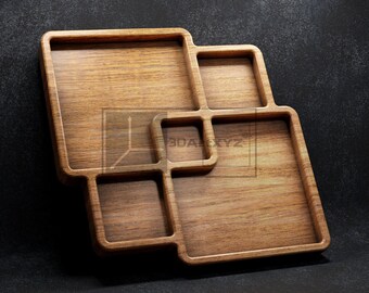 Trays Pack CNC Files for Wood svg, Dxf, Eps, Ai, Pdf - Etsy