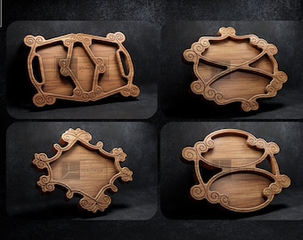 Trays Pack CNC Files for Wood svg, Dxf, Eps, Ai, Pdf - Etsy