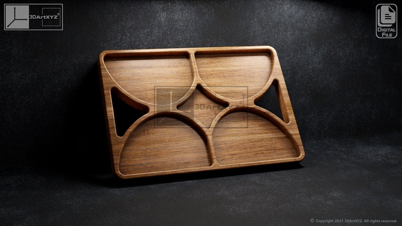 Trays Pack 3 CNC Files for Wood svg Dxf Eps Ai Pdf - Etsy