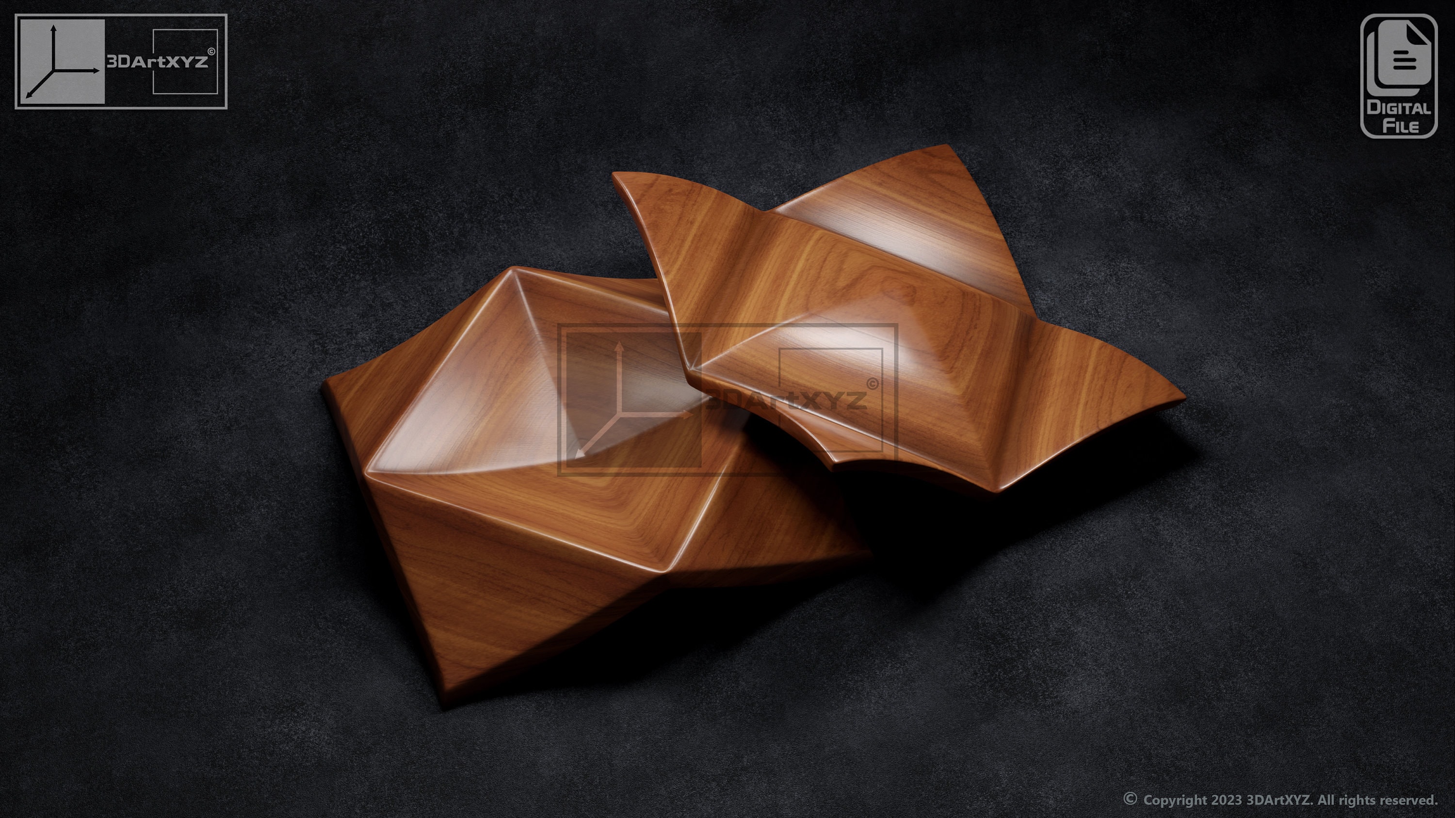 Bowls Pack 4 CNC Files for Wood STL - Etsy