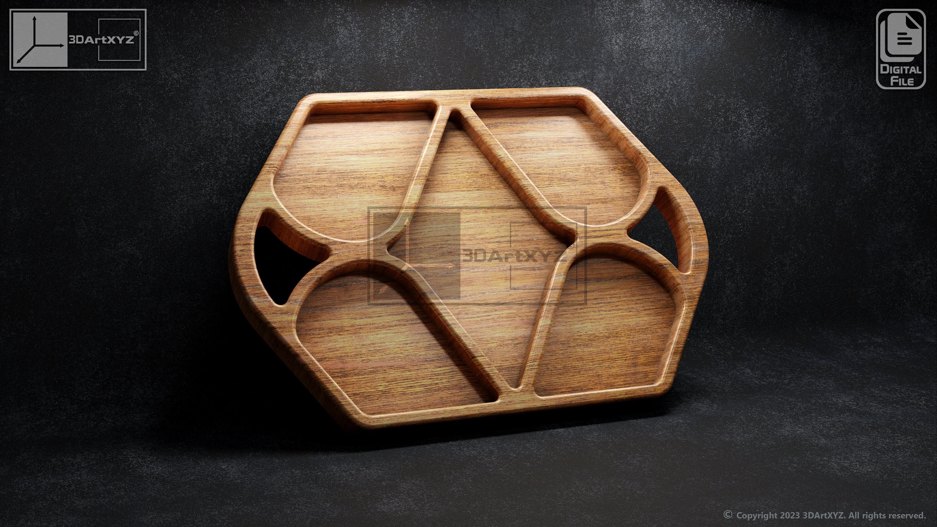 Serving Tray CNC Files for Wood svg, Dxf, Eps, Ai, Pdf - Etsy