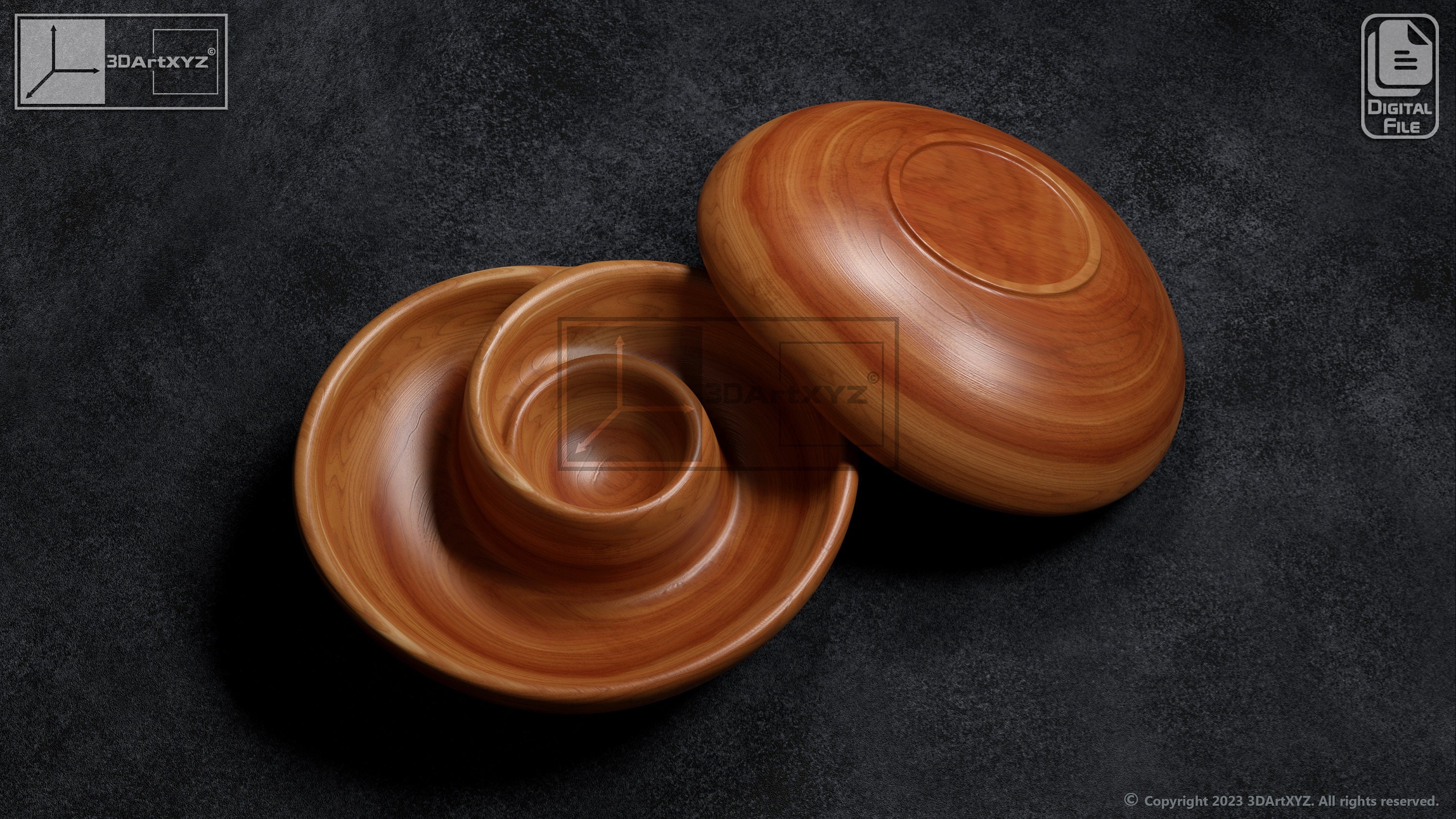 Spiral Bowl CNC Files for Wood STL - Etsy