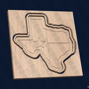 Texas Map Tray - CNC Files for Wood (svg, Dxf, Eps, Ai, Pdf) - Etsy
