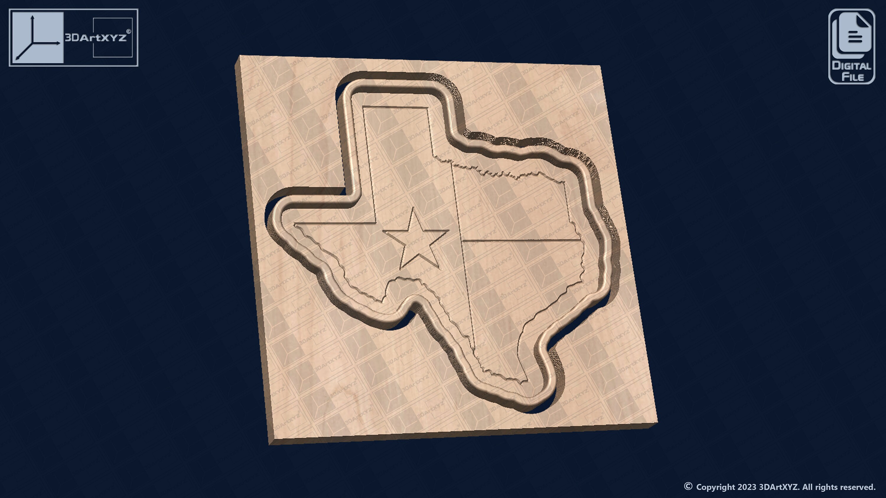 Texas Map Tray CNC Files for Wood svg, Dxf, Eps, Ai, Pdf - Etsy