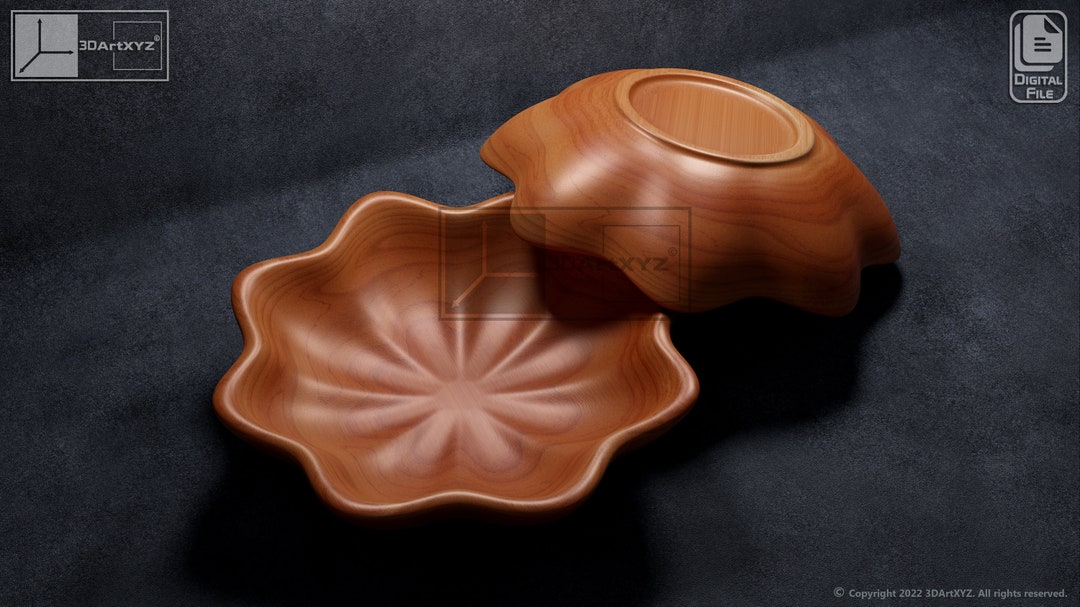 Octagonal Star Bowl - CNC Files for Wood (STL) - Etsy