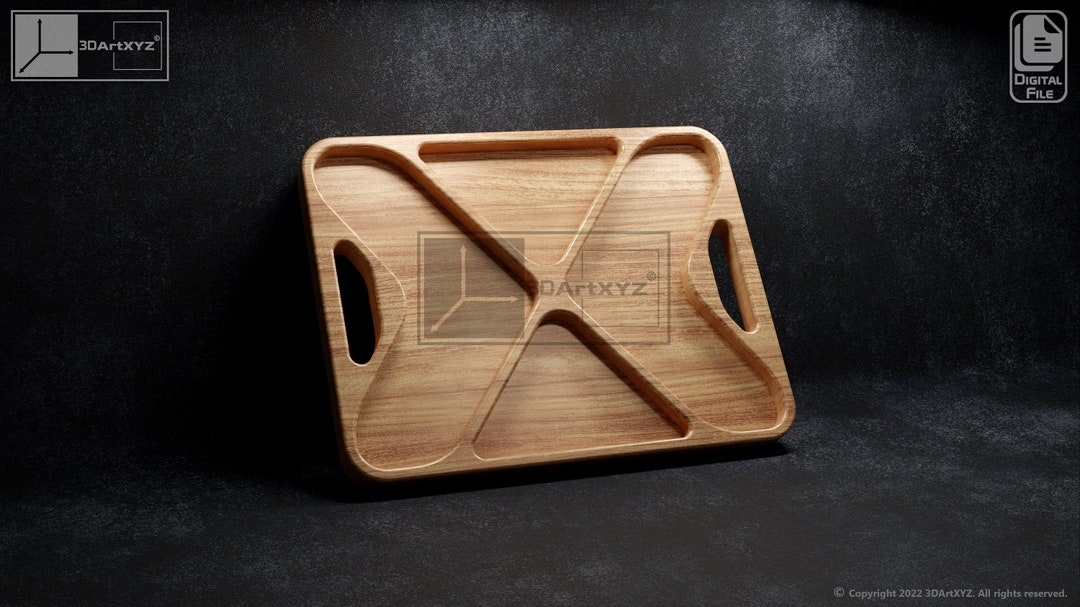 X Tray - CNC Files for Wood (svg, Dxf, Eps, Ai, Pdf) - Etsy