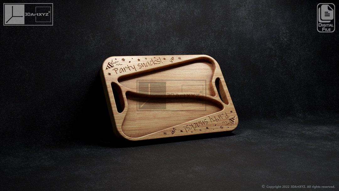 Party Tray - CNC Files for Wood (svg, Dxf, Eps, Ai, Pdf) - Etsy