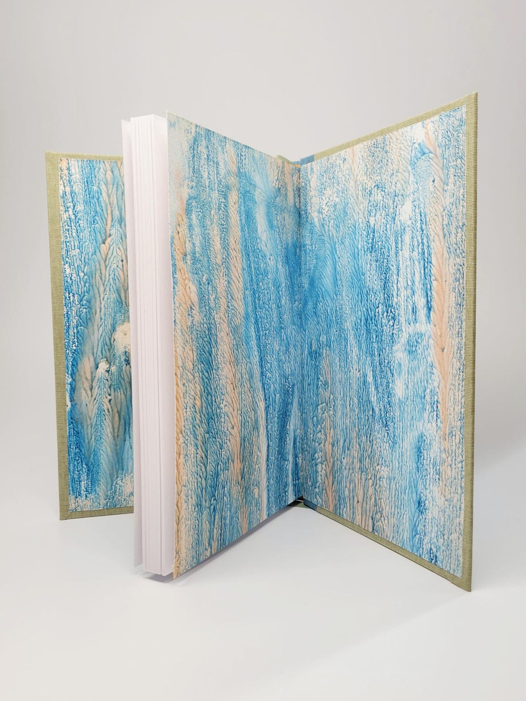 Hardcover Mohawk Superfine Journal. Handmade Dotted Hardcover Notebook ...