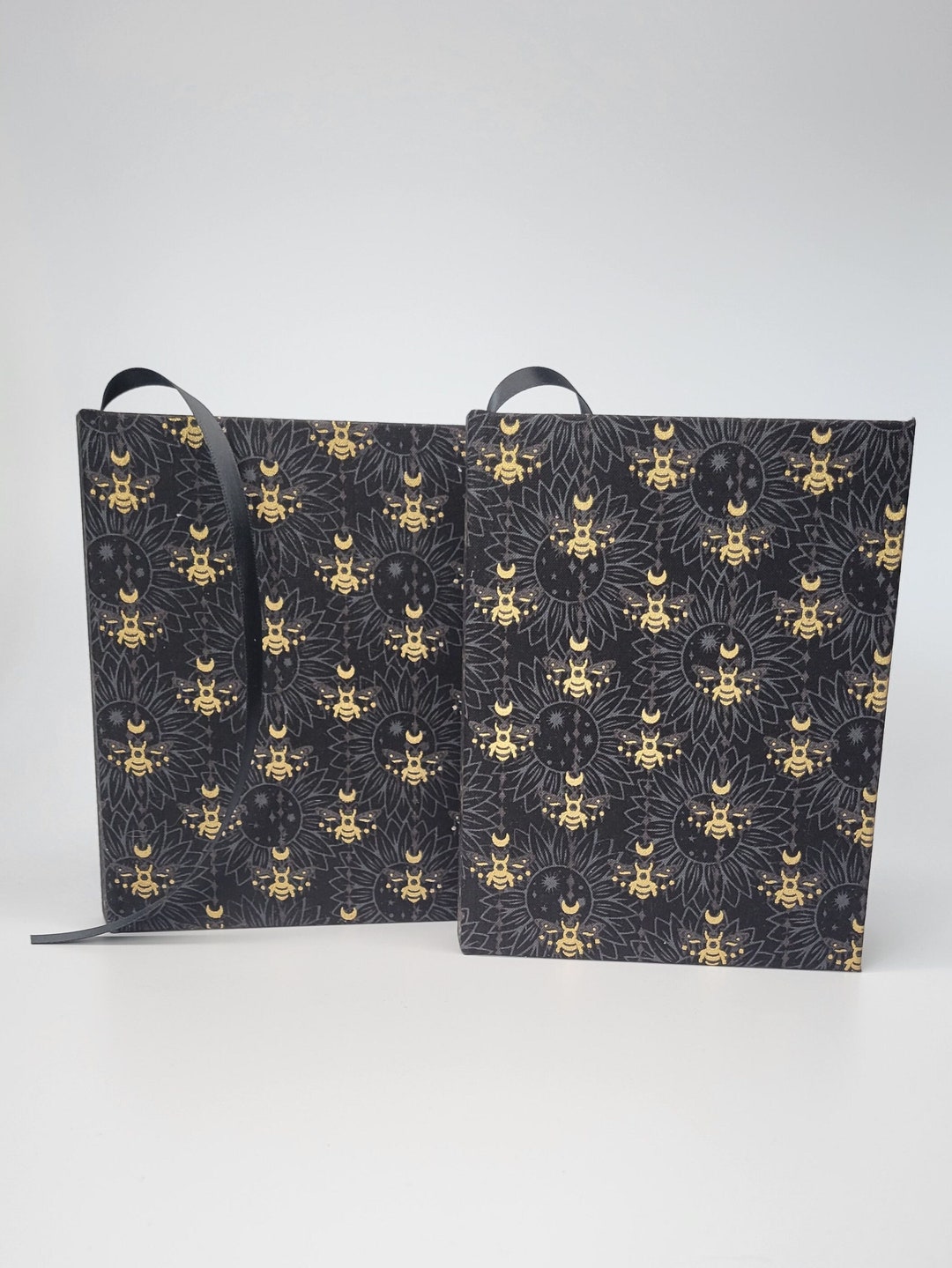 Small Black Drawing Paper Sketchbook. Hand Bound Hardcover. Handmade ...