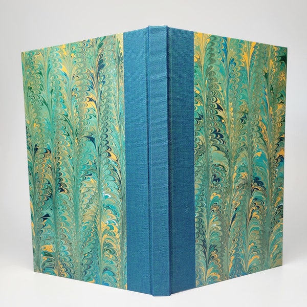 Marbled Paper Book Etsy