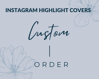 Custom Instagram Highlight Covers - Etsy