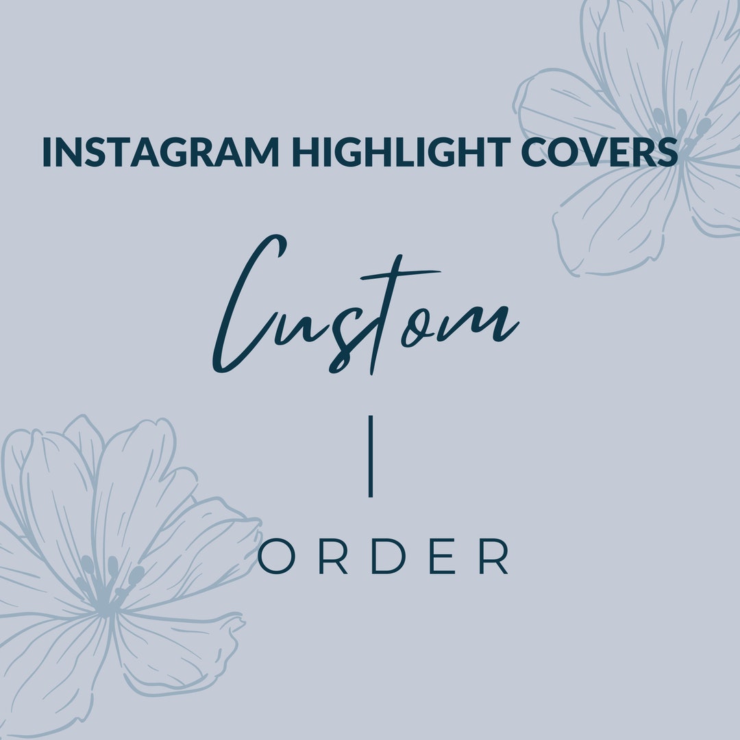 Custom Instagram Highlight Covers - Etsy