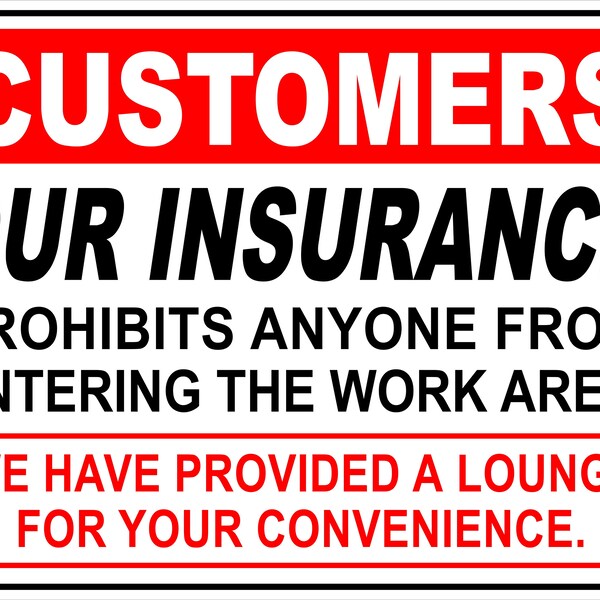 Customers Only Sign - Etsy