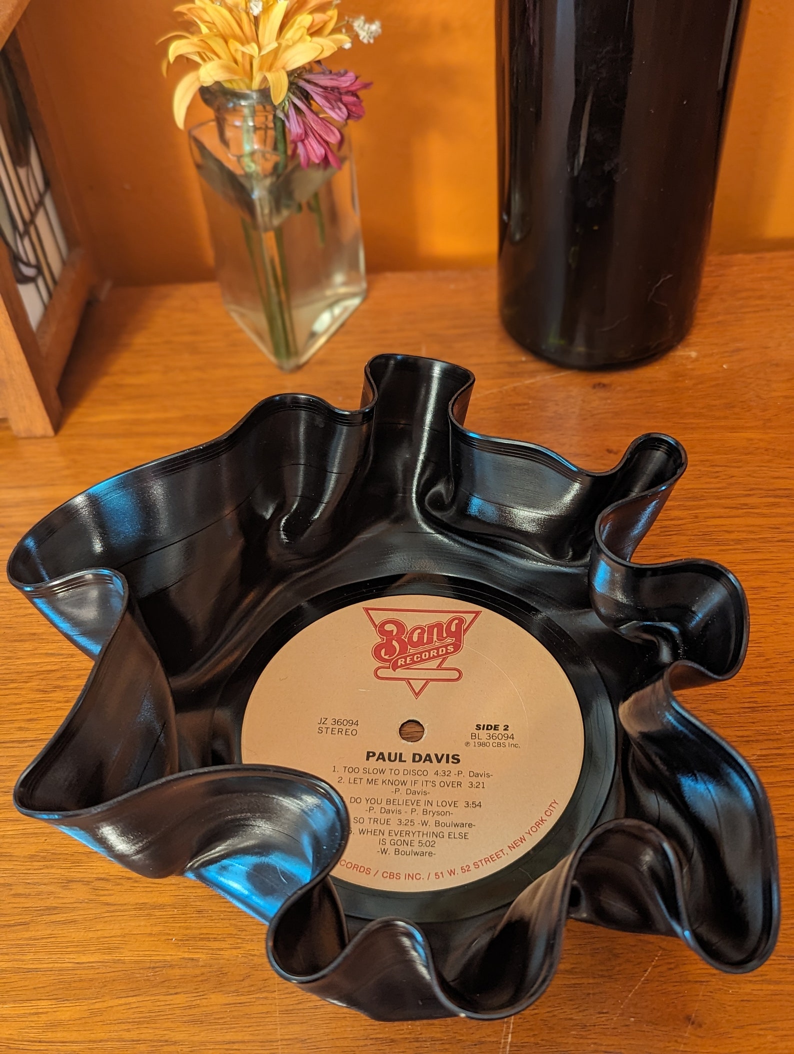 Vinyl Record Bowl - Bang Records - Etsy