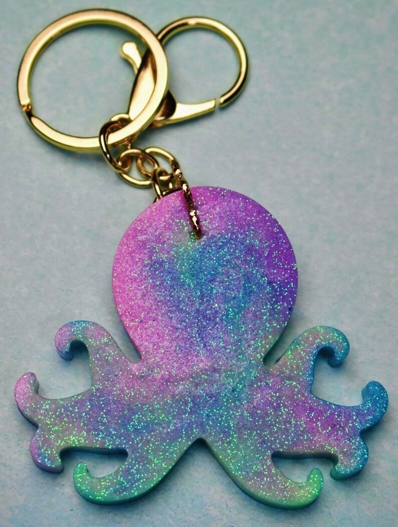 Silicone Tie Dye Ocean Keychains - Etsy