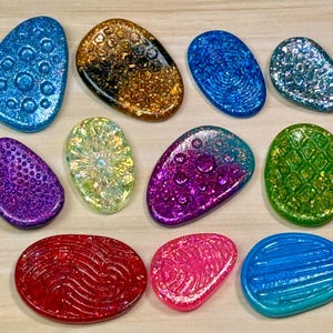 Textured Worry Stones | Sensory Fidget Anxiety Coping Tool - Etsy