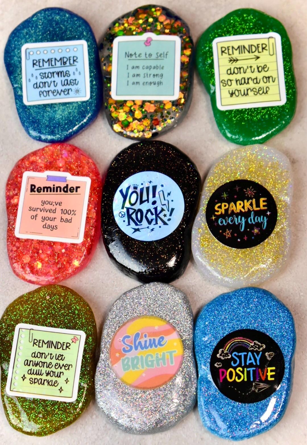 Positive Affirmation Anxiety Stones - Etsy