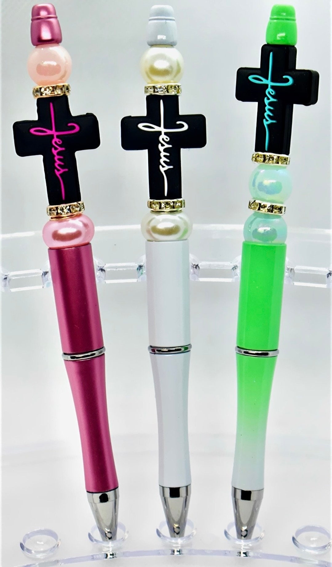 Spiritual Jesus Beaded Pens - Etsy