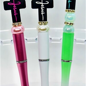 Spiritual Jesus Beaded Pens - Etsy