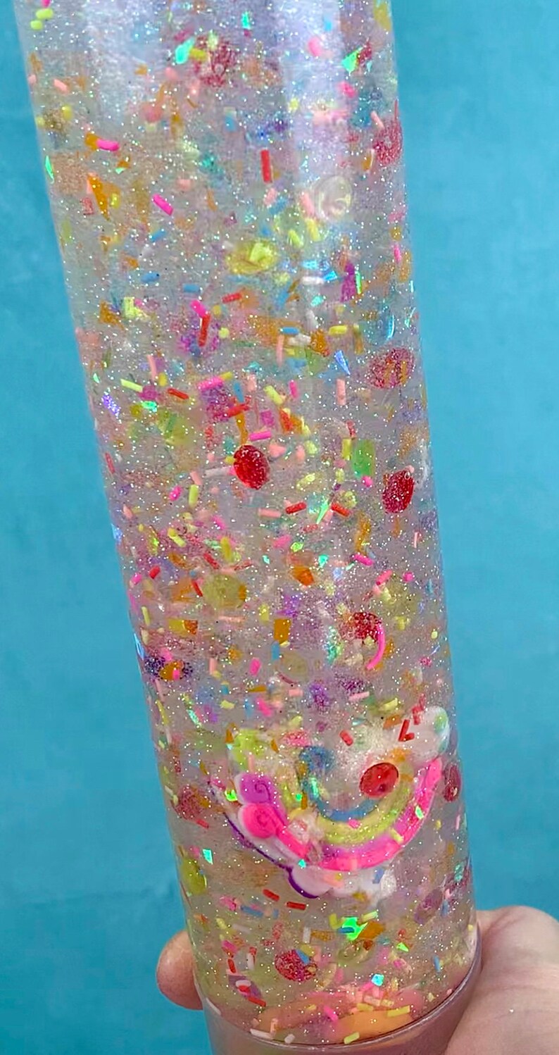 Rainbow Slow Moving Sensory Bottle - Etsy