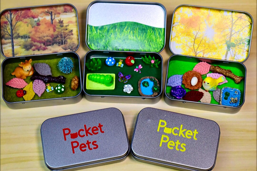 Pocket Pets - Forest & Farm Animal Edition | Sensory Playset in a Tin ...