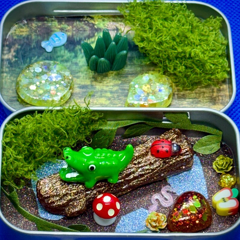 Pocket Pets - Jungle & Safari Edition - Toy in a Tin Miniature Playset ...