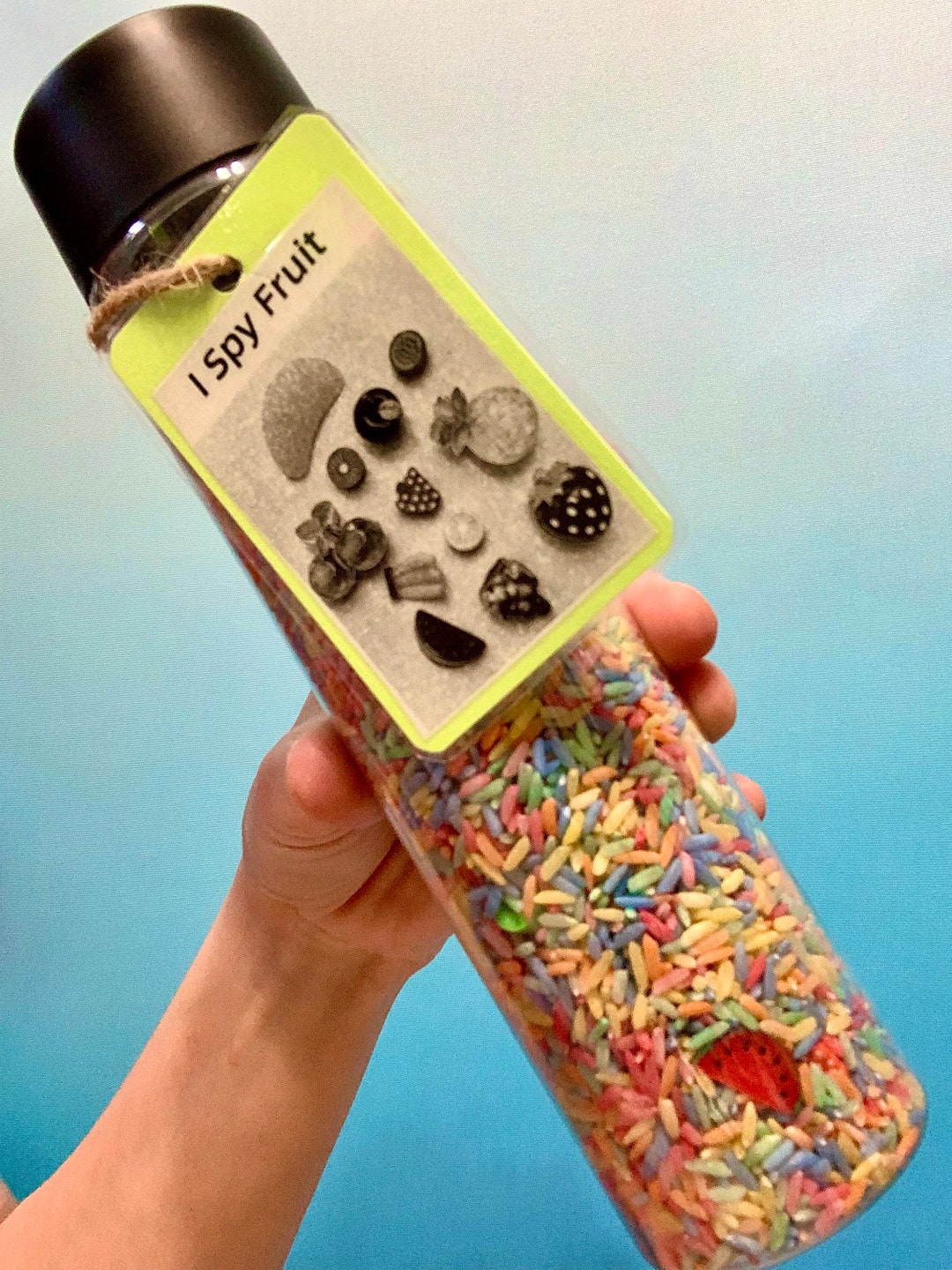 I Spy Fruit Sensory Bottle - Etsy