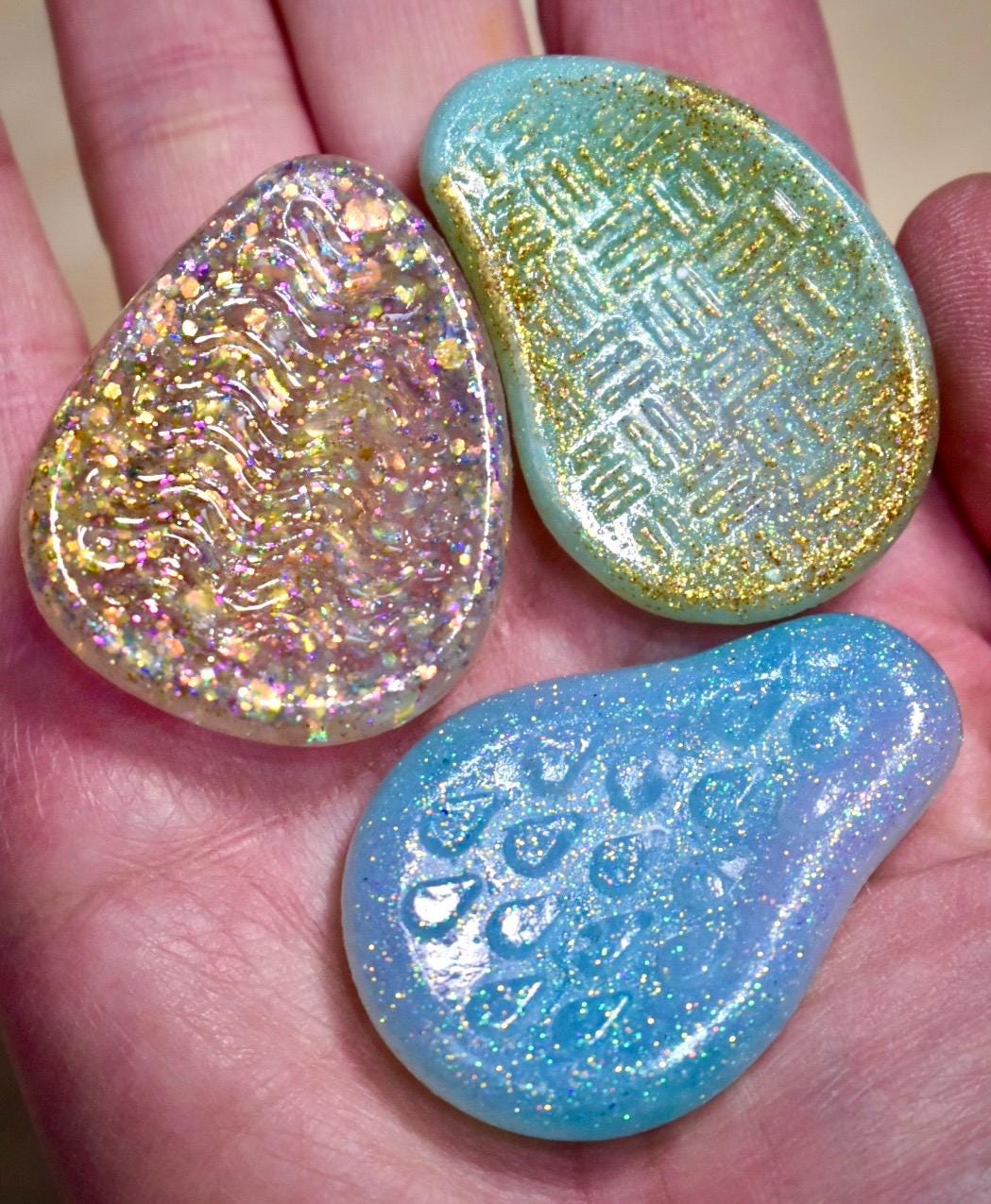 Mini Textured Worry Stone | Sensory Pocket Stone Fidget - Etsy