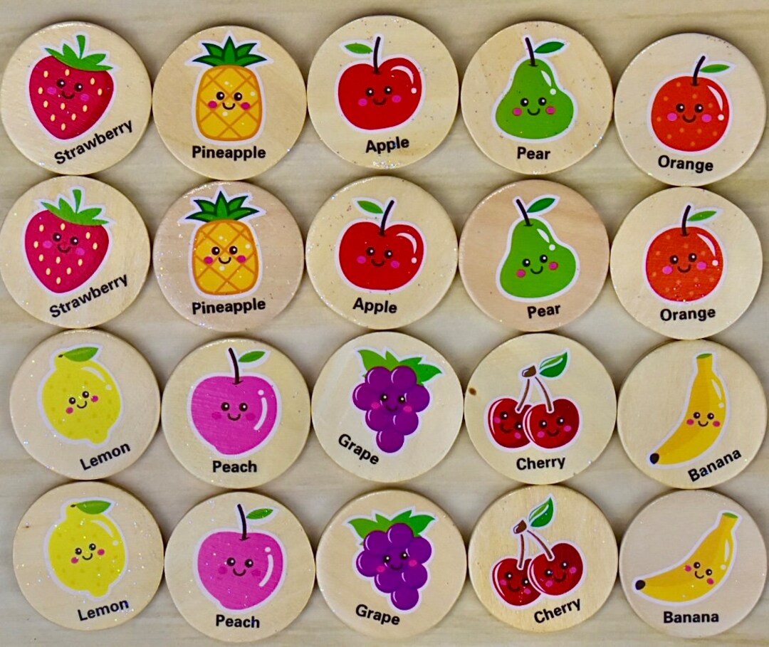 Fruit Memory Match Game - Etsy