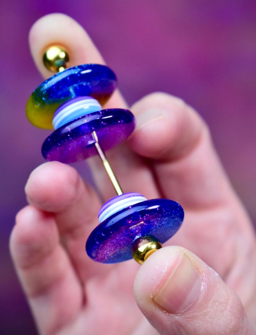 New! Click & Spin Fidget / Anxiety Stress Relief Sensory Tool / Noisy ...