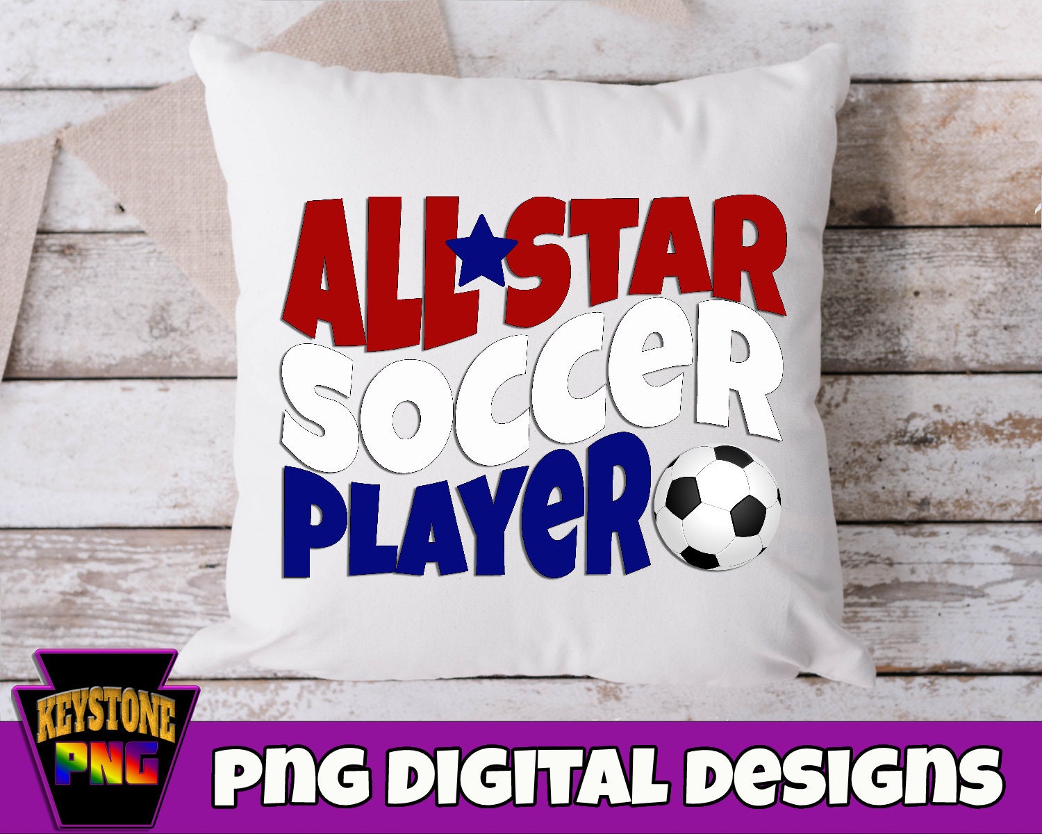 All-star Soccer Player. Retro Wave Design. Soccer PNG. Soccer Digital ...