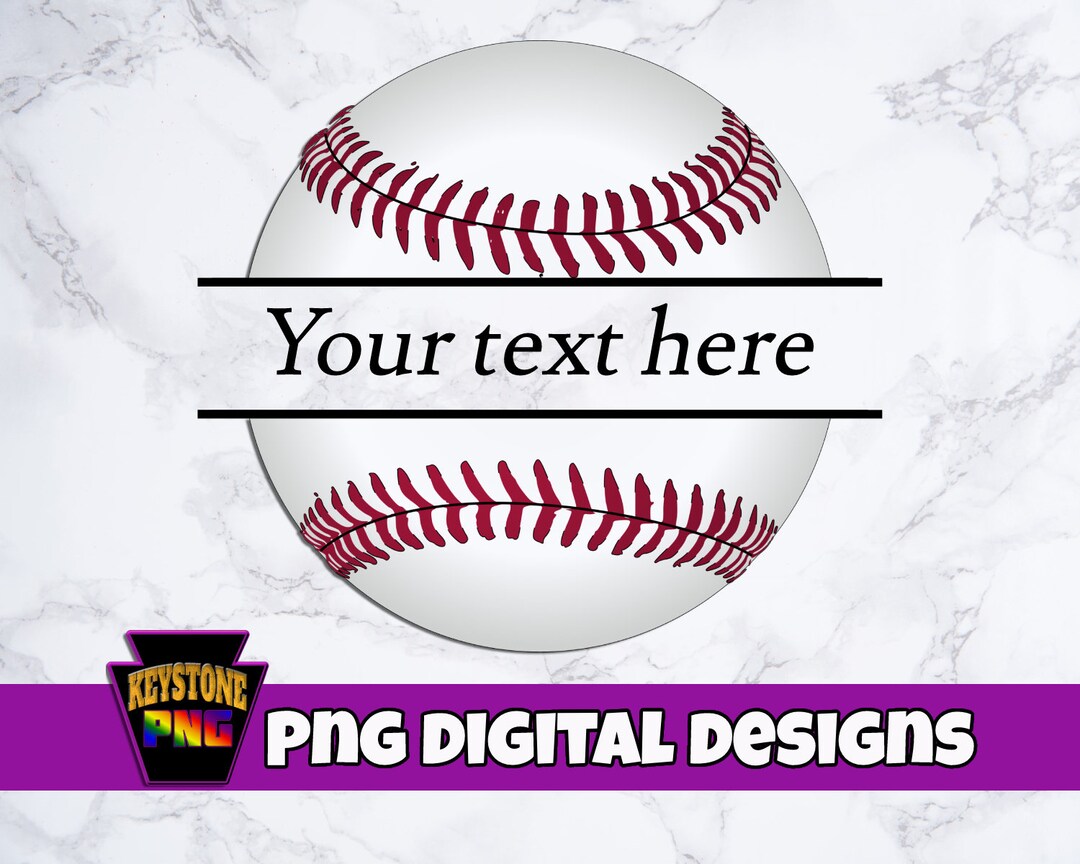 Baseball Monogram. Add Your Own Text. Baseball PNG. Little League ...