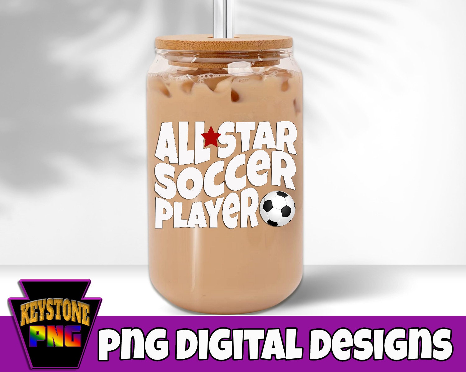 All-star Soccer Player. Retro Wave Design. Soccer PNG. Soccer Digital ...