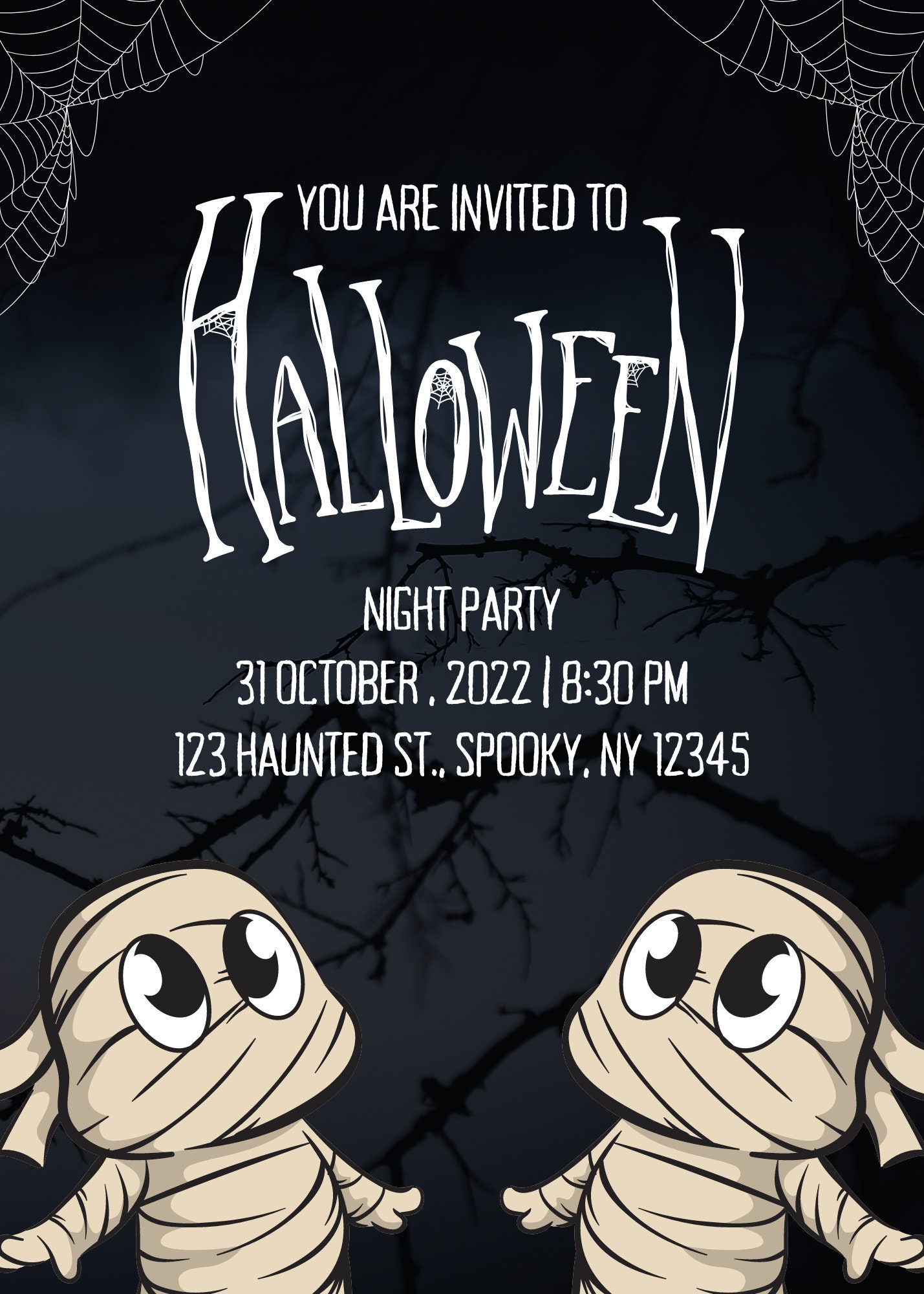 CUSTOM Halloween Party Invitations - Etsy