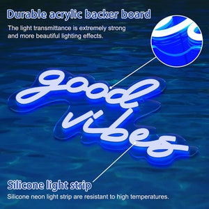 Good Vibes Neon Sign Custom Neon Sign LED Neon Signs for - Etsy
