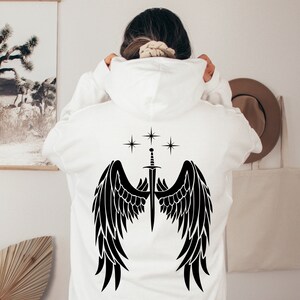 Angel Hoodie, Aesthetic Hoodie, Wings Hoodie, Trendy Hoodies, Design on ...