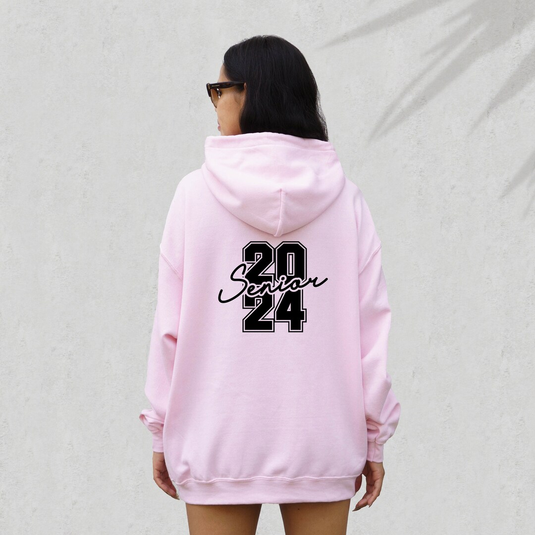 2024 Senior Hoodie, College Graduation Sweat, Class of 2024 Sweatshirt ...
