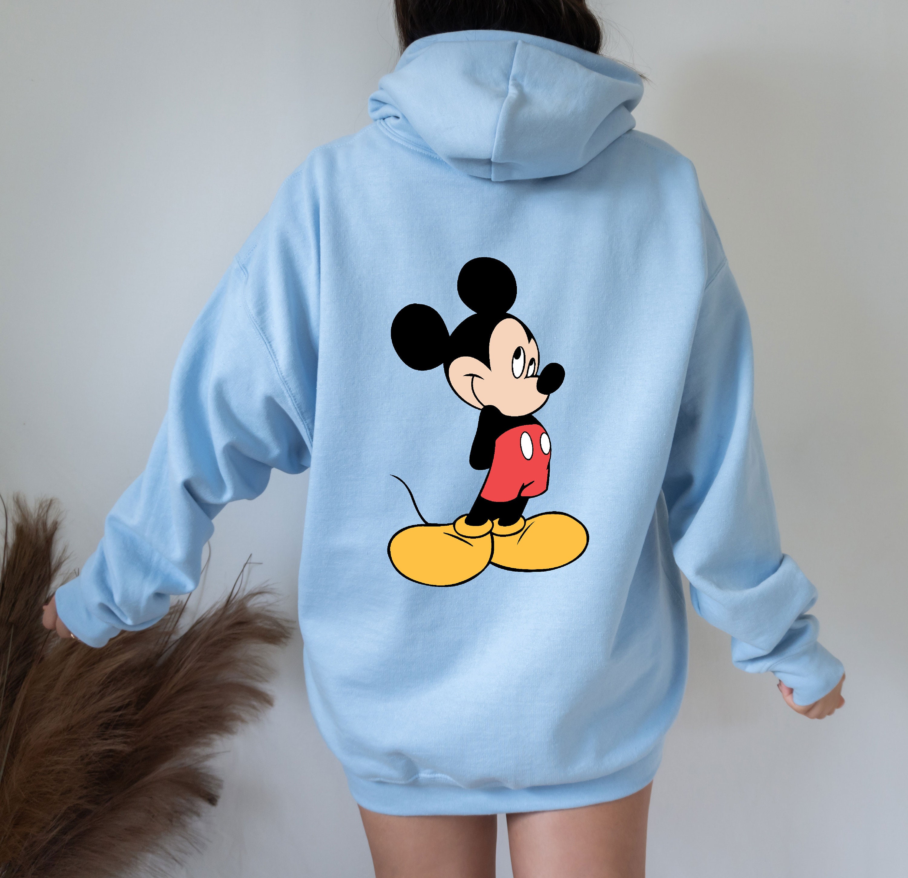 Shy Mickey Hoodie Cute Mickey Mouse Hoodie Shy Disney - Etsy