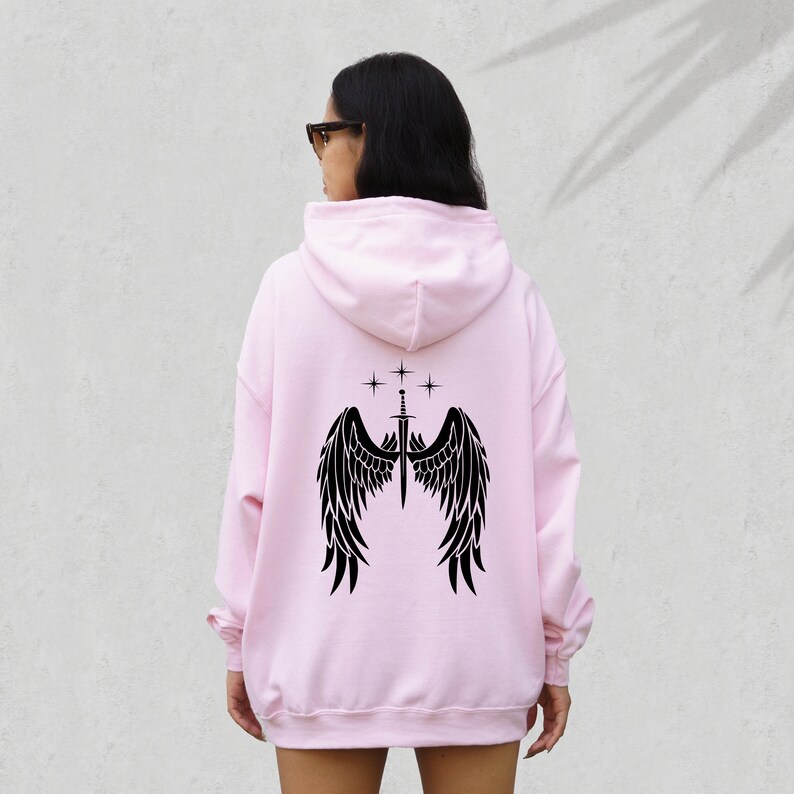 Angel Hoodie Aesthetic Hoodie Wings Hoodie Trendy Hoodies - Etsy