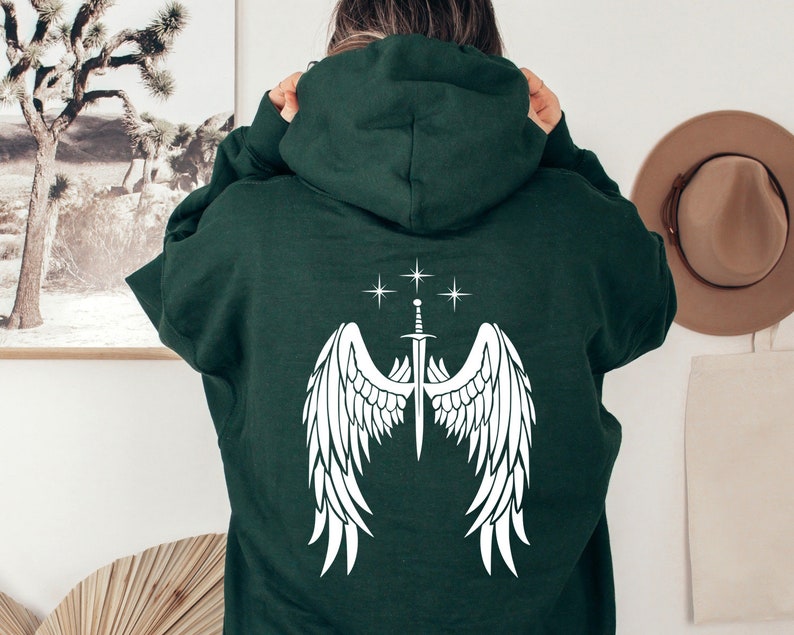 Angel Hoodie Aesthetic Hoodie Wings Hoodie Trendy Hoodies - Etsy