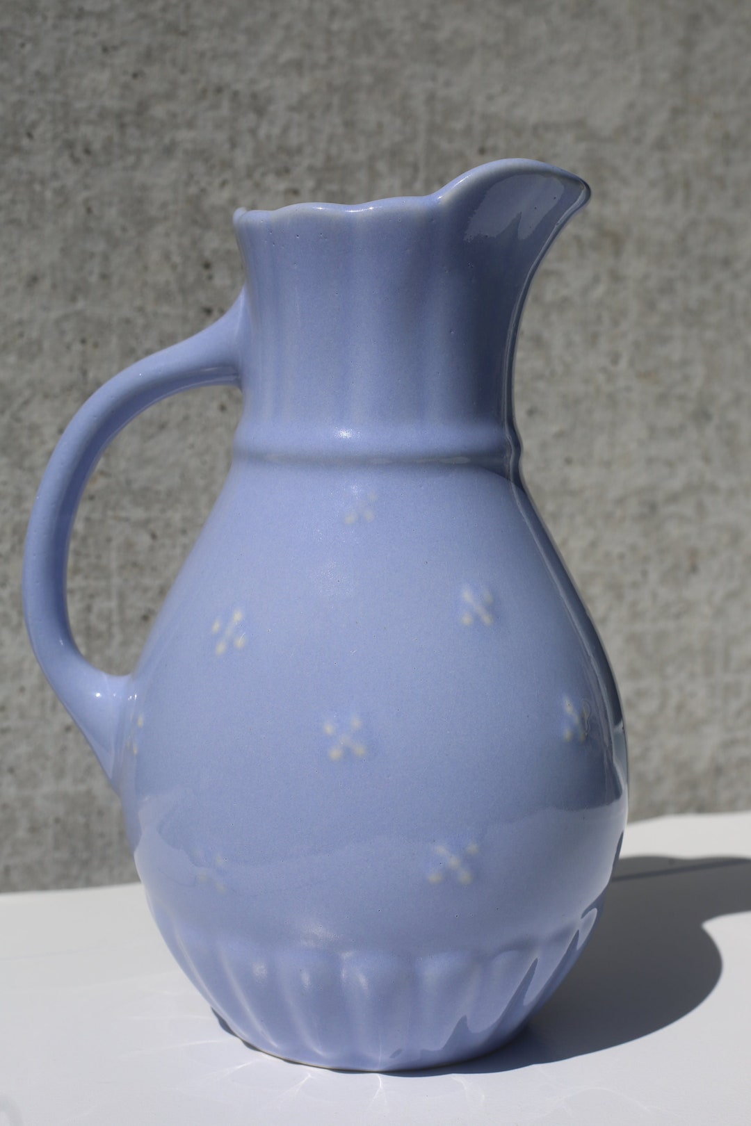 Vintage Ceramic Art Studio Pottery Pitcher Vase Laurentienne Poterie ...