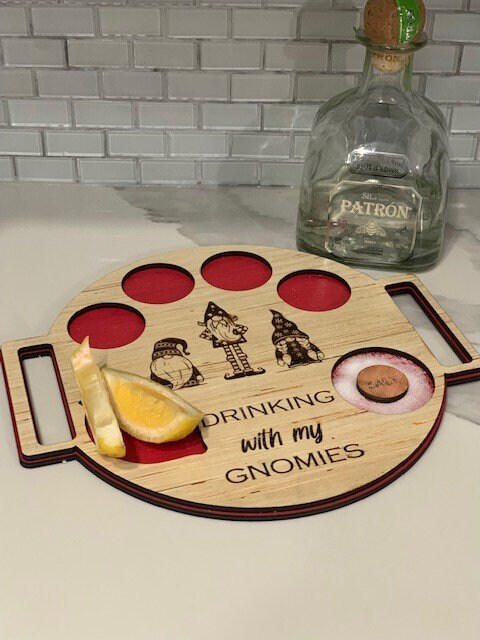 Shooter Tray Gnome SVG FILE - Etsy