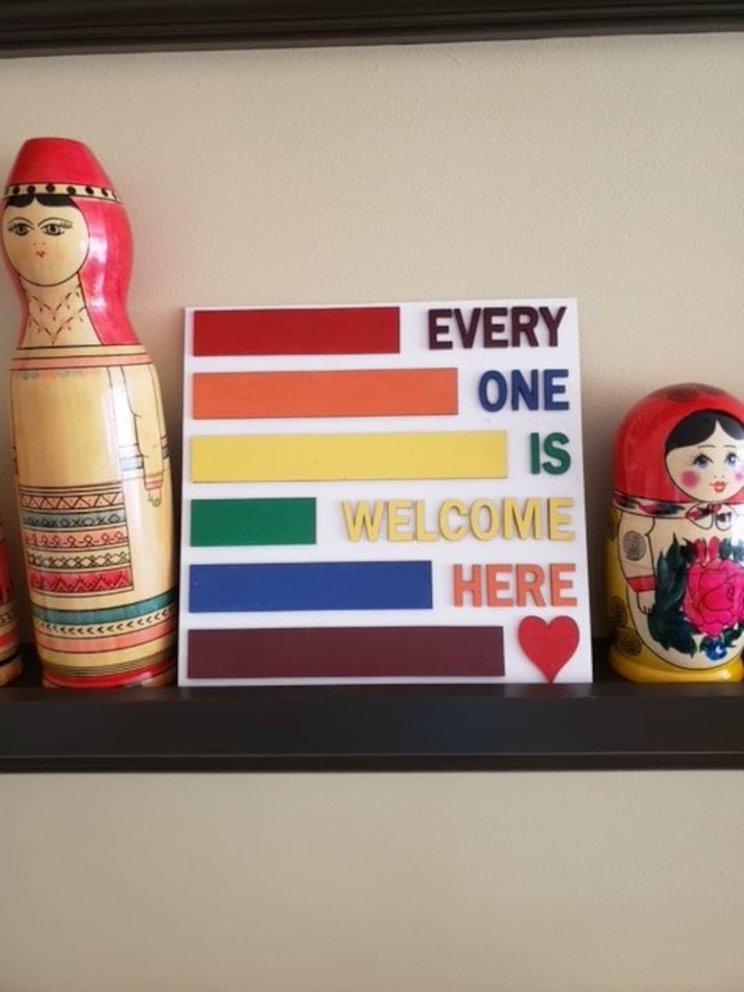 Everyone Welcome Sign SVG - Etsy