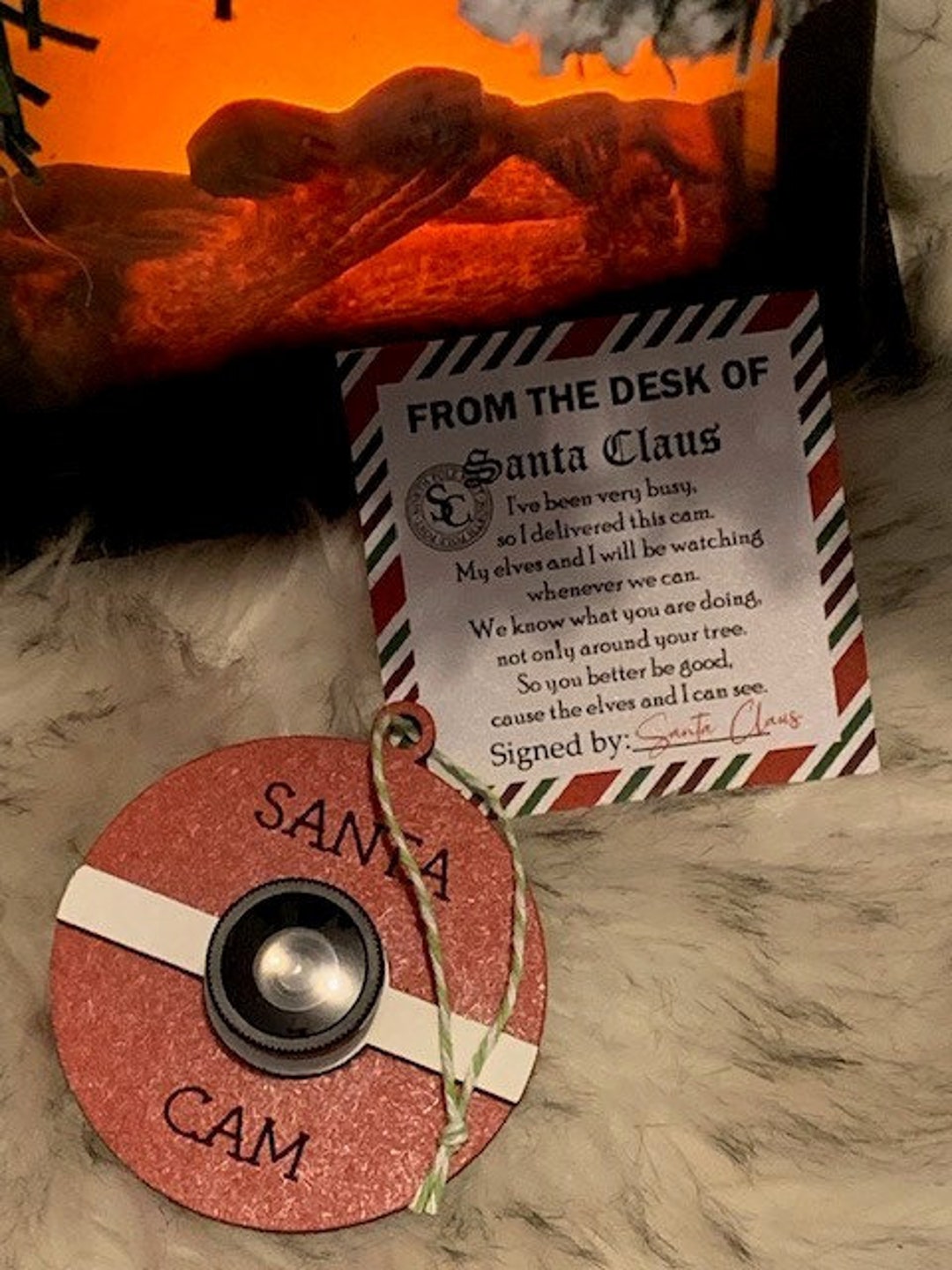 Santa Cam SVG File and Letter JPEG - Etsy