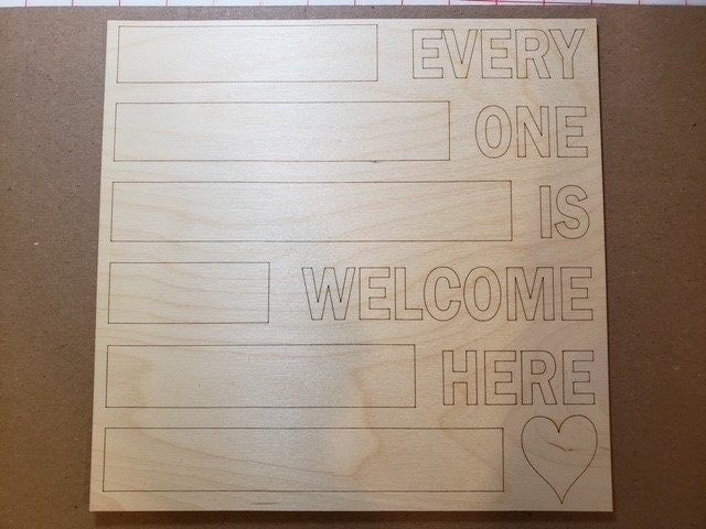 Everyone Welcome Sign SVG - Etsy