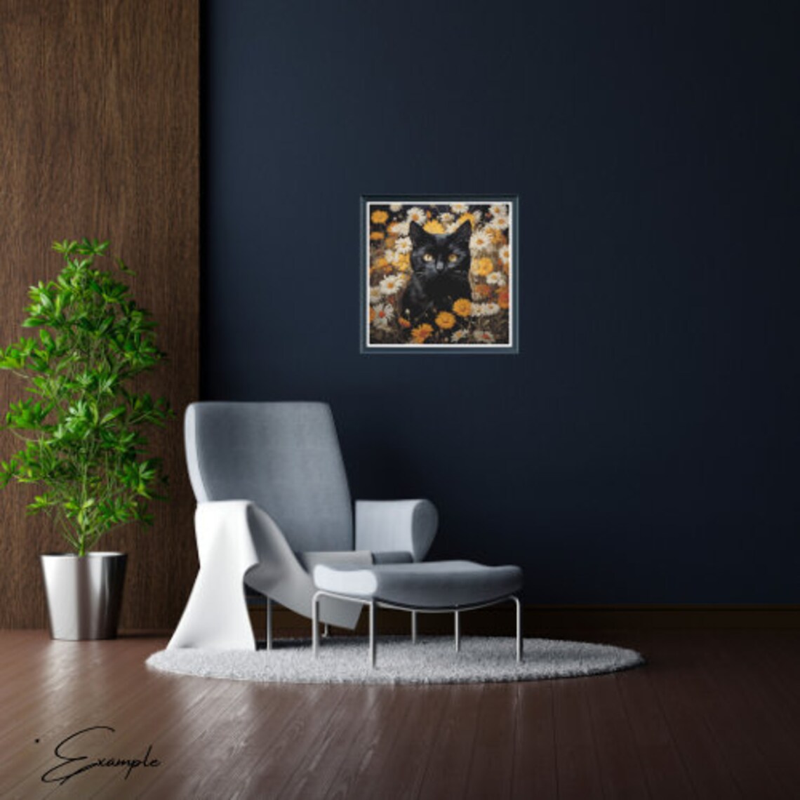 Daisy Cat - Digital PDF Downloadable Cross Stitch Pattern - Etsy