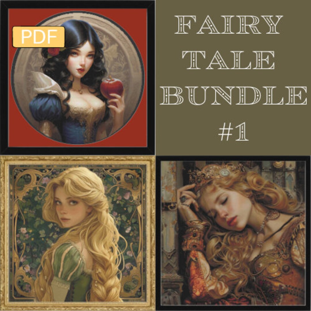 Fairy Tale Bundle #1 - Snow White, Rapunzel, Sleeping Beauty - Buy All ...