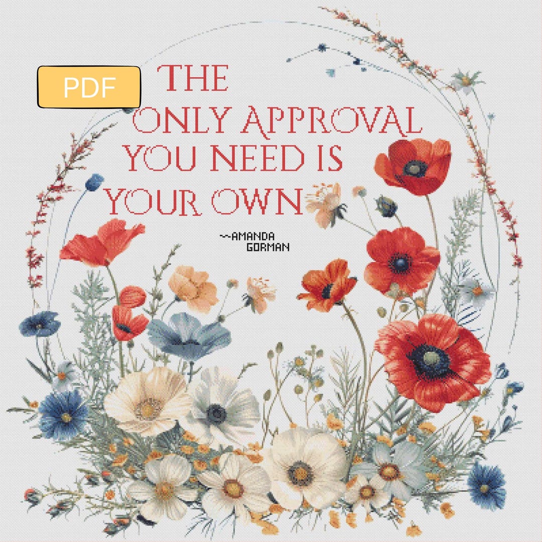 Approval - Digital Download PDF Cross Stitch Pattern - Etsy