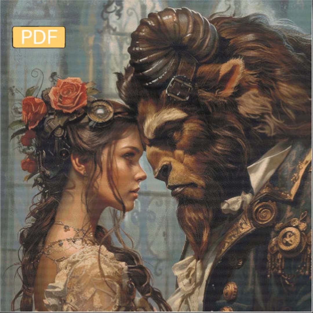 Beauty & the Beast (fairy Tale Series #5) - Digital Download PDF Cross ...