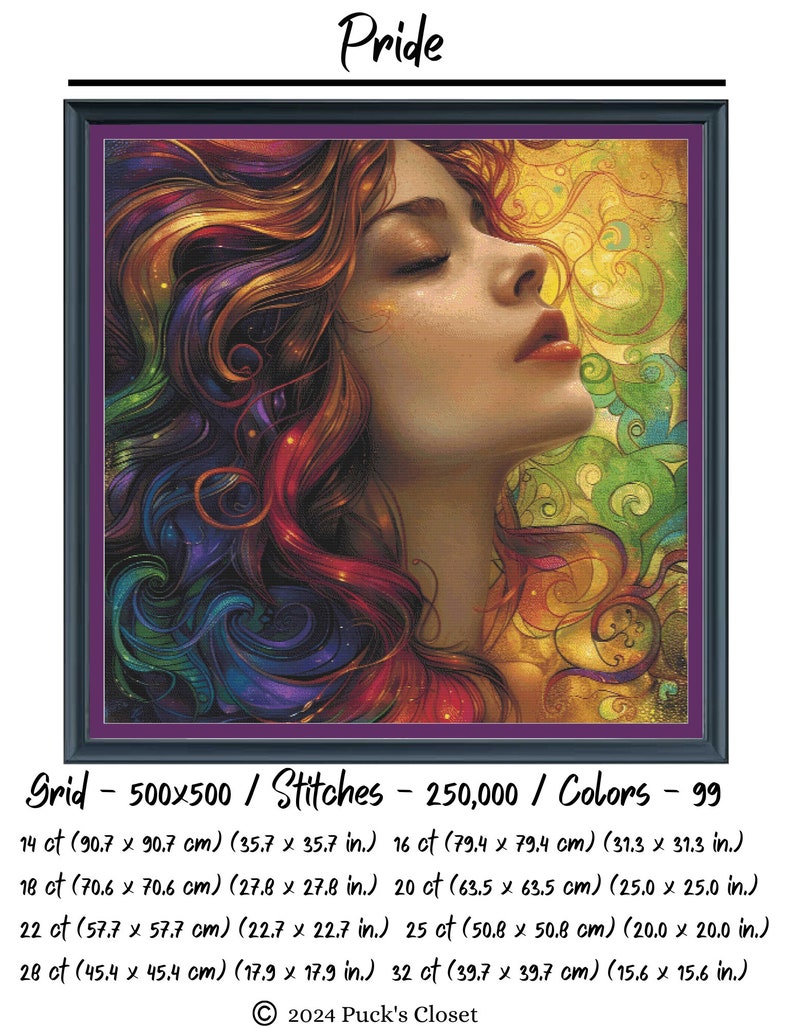Pride sins Series Digital Download PDF Cross Stitch Pattern - Etsy